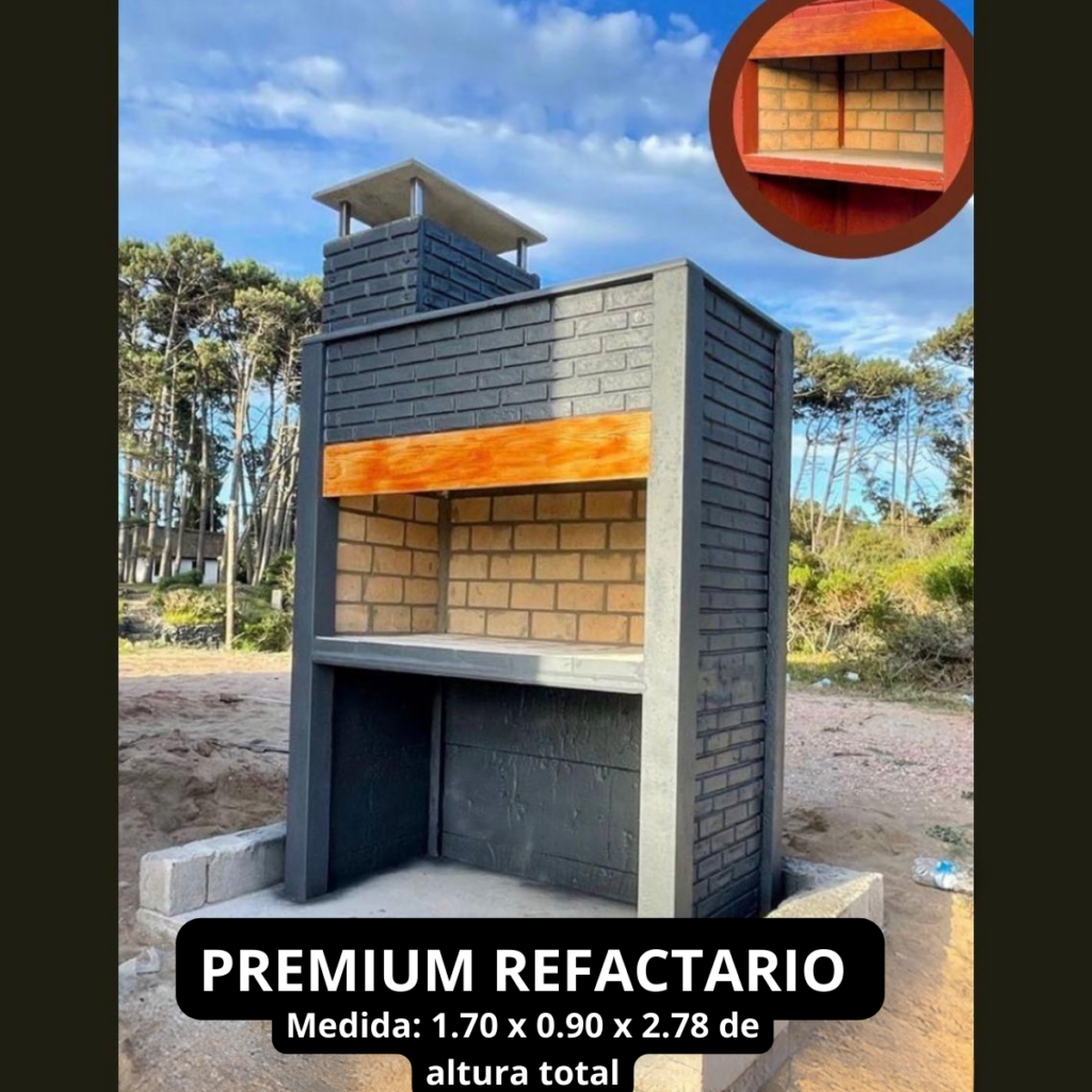 Parrillero Modelo Premium Con Ladrillo Refractario - El Andaluz